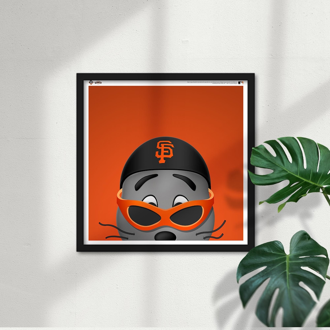 Minimalist Lou Seal - San Francisco Giants Mascot - MLB Licensed ...