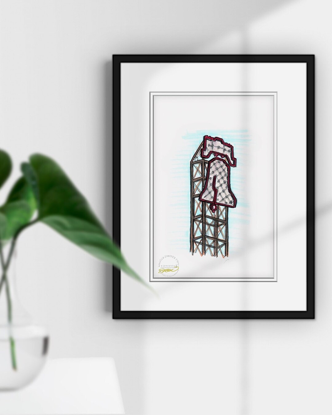 Citizens Bank Park Ink Sketch Limited Edition Fine Art Print - Ballpark ...