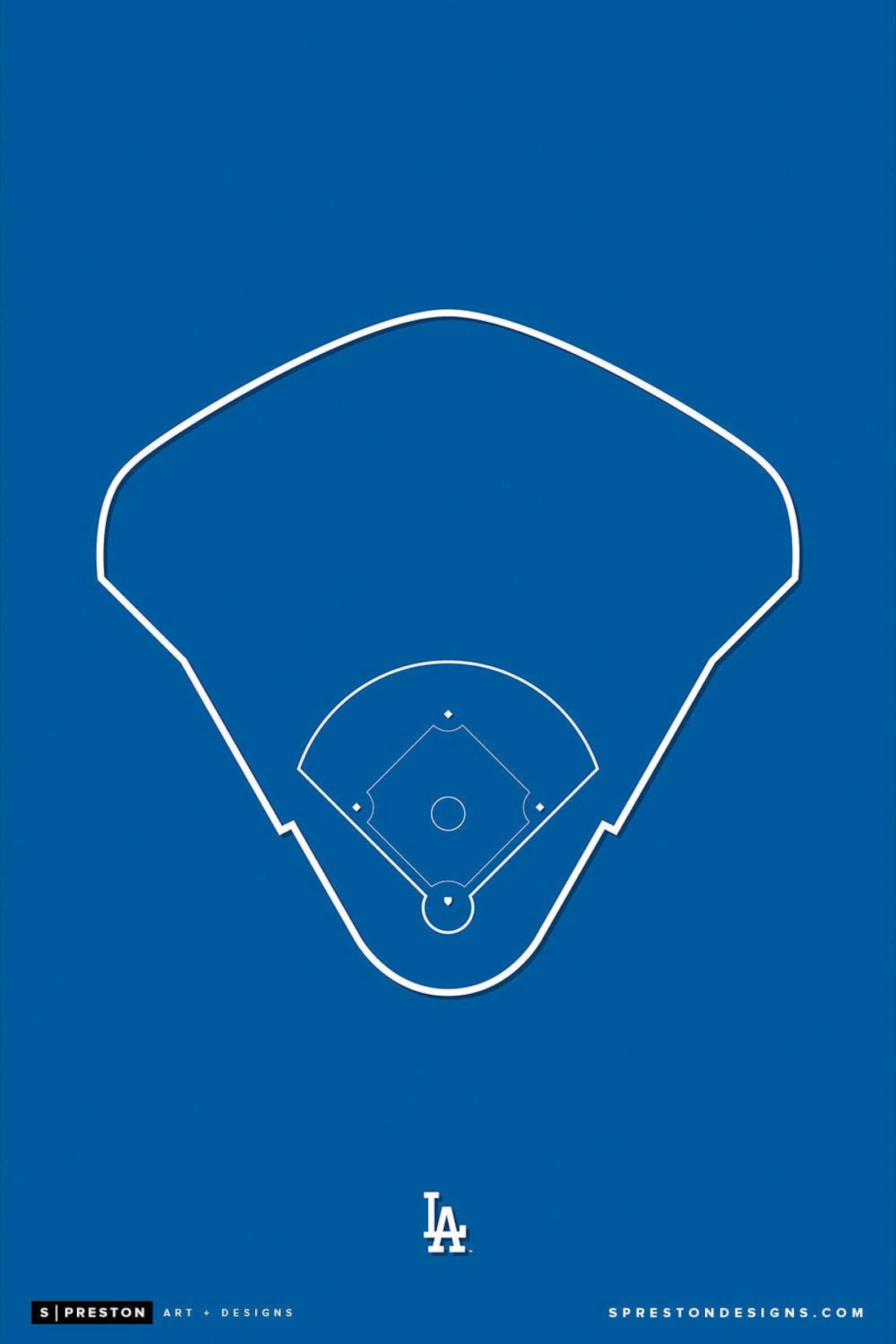 Outline Dodger Stadium Los Angeles Dodgers Art Poster Print - Etsy