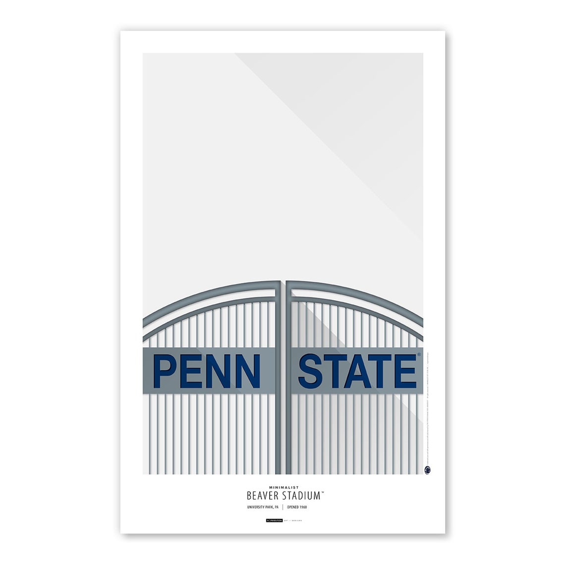 Minimalist Beaver Stadium - University Park, PA - Penn State Football ...