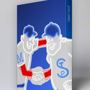 Minimalist Target Field Ballpark Art Print Twins - Etsy