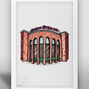 Busch Stadium Ink Sketch Limited Edition Fine Art Print - Ballpark Art ...
