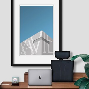 Minimalist Cintas Center - Football Stadium Art Print - Xavier ...