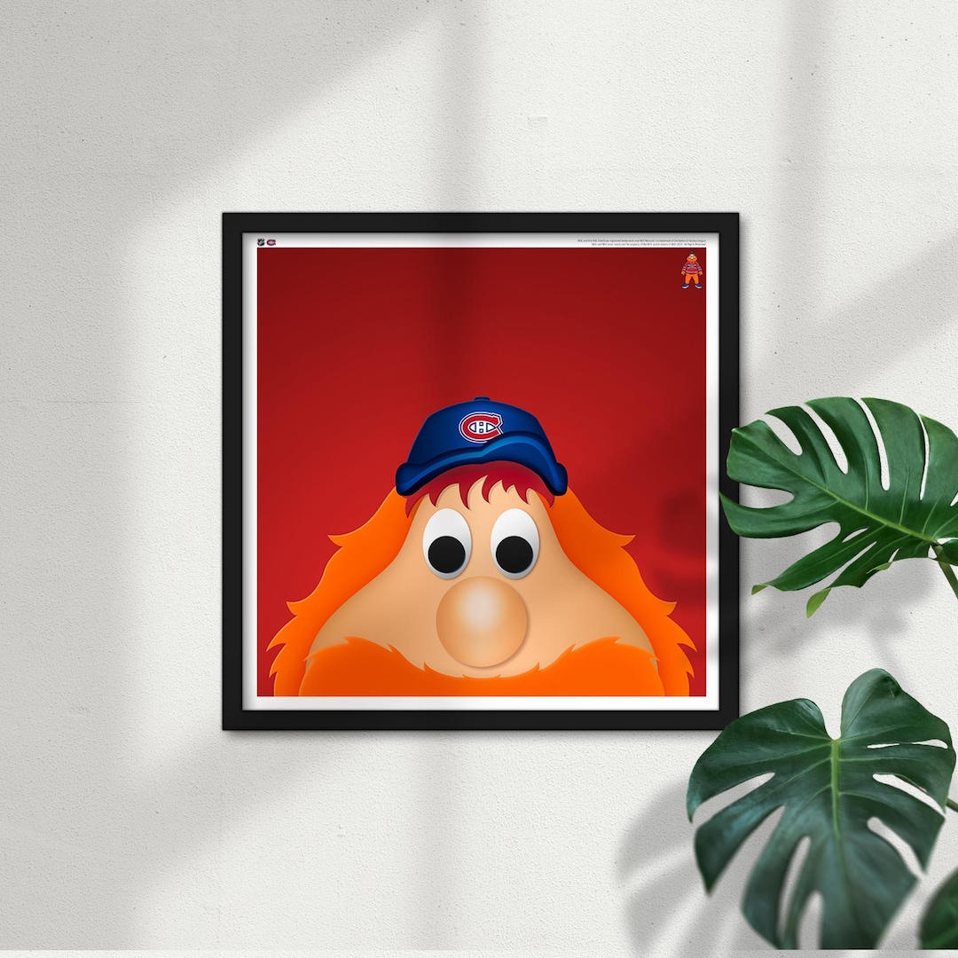 Minimalist Youppi! Square Poster Print Montreal Canadiens Mascot - NHL ...