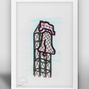 Citizens Bank Park Ink Sketch Limited Edition Fine Art Print - Ballpark ...