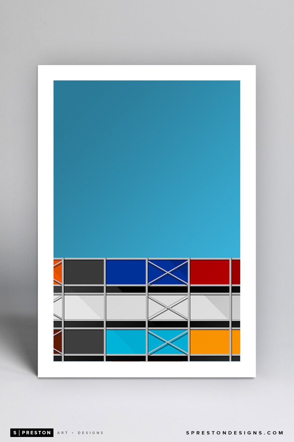 Minimalist Metropolitan Stadium Ballpark Art Print | Etsy