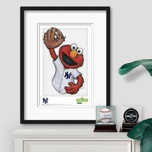 New York Yankees Elmo Sketch Print - MLB and Sesame Street Licensed ...