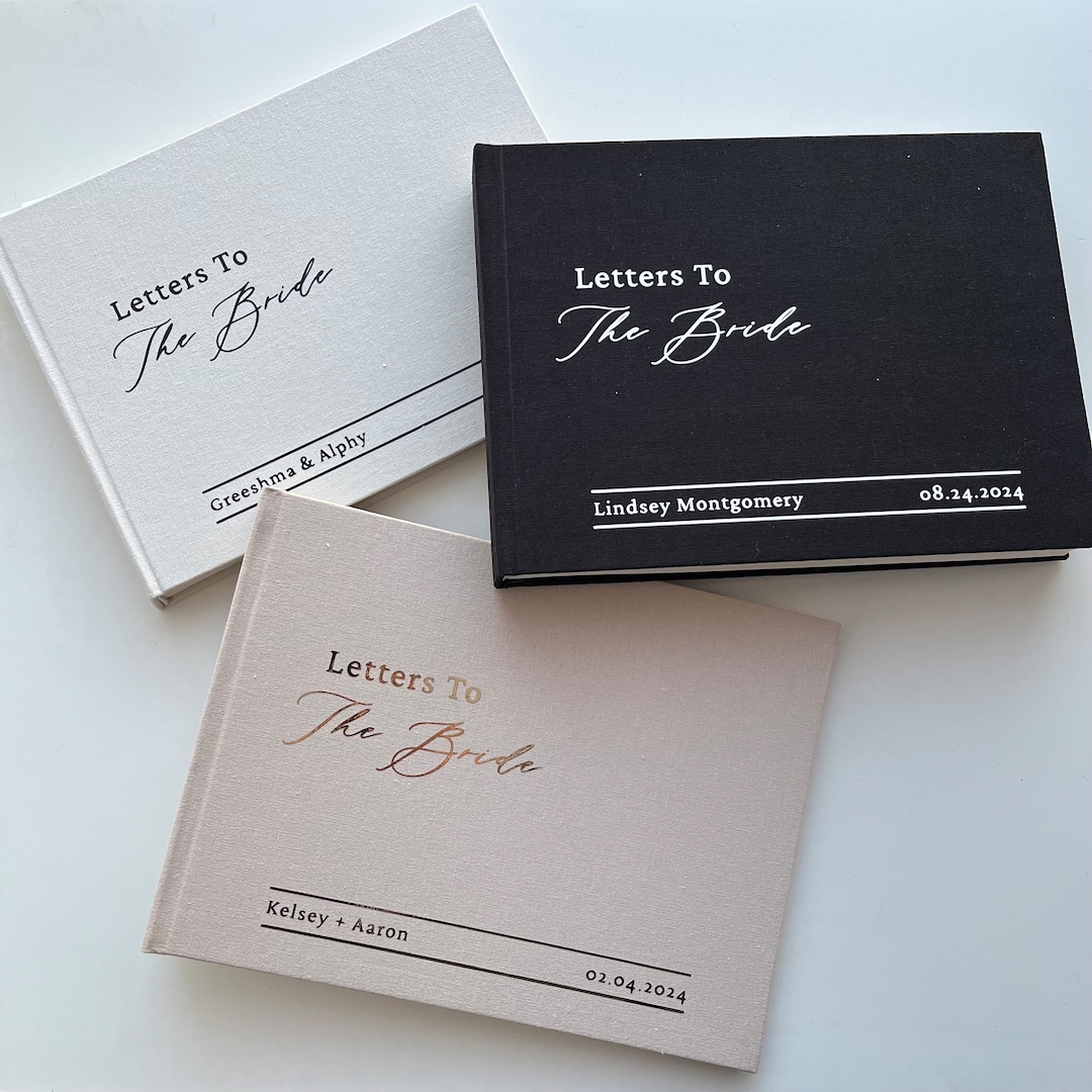 Personalised Letters to the Bride Hen's Party Bachelorette Guest Book ...