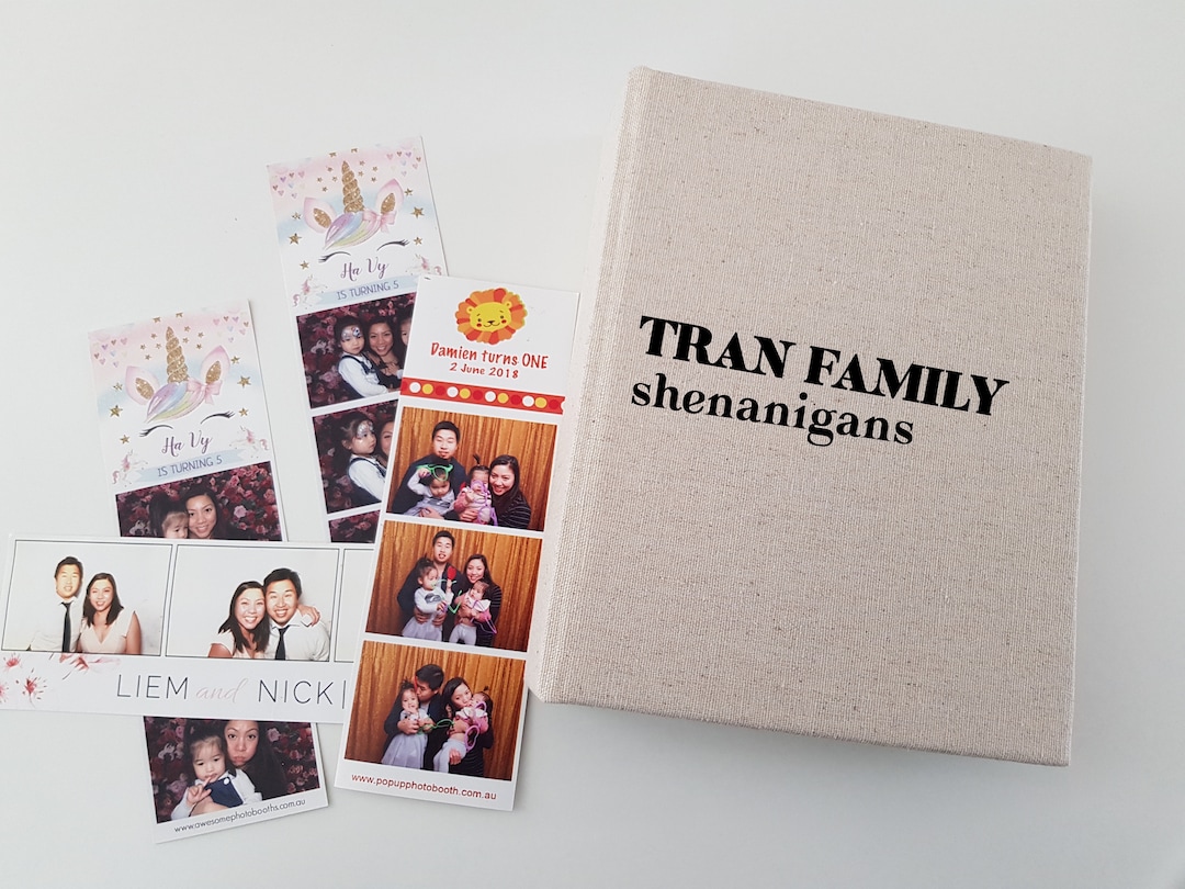 Photo Booth Print Out Photo Album - Holds 120 Photobooth 2x6 Photo ...