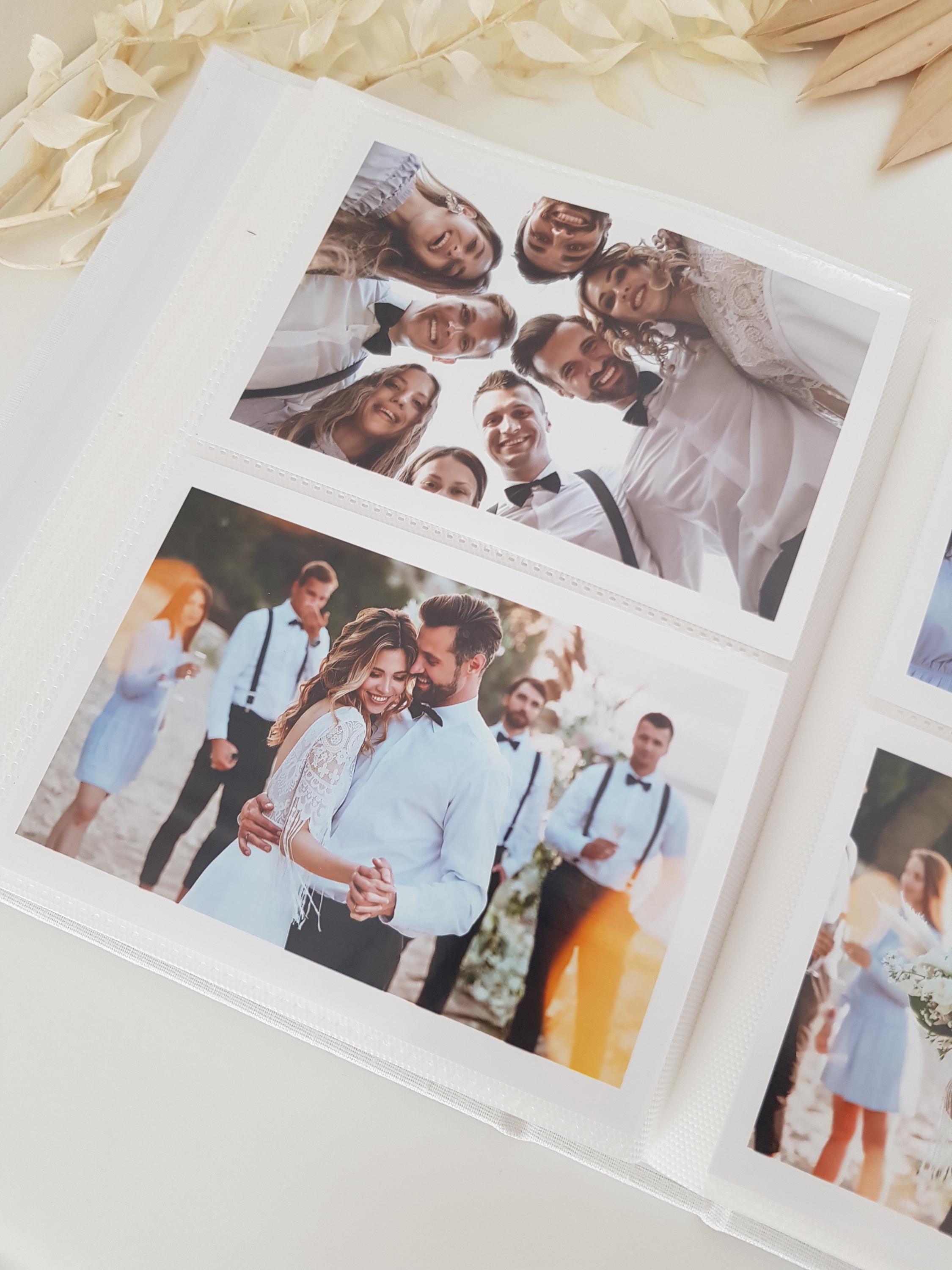 Personalised Linen Hardcover 4x6 Inch Photo Album Customised 120 ...