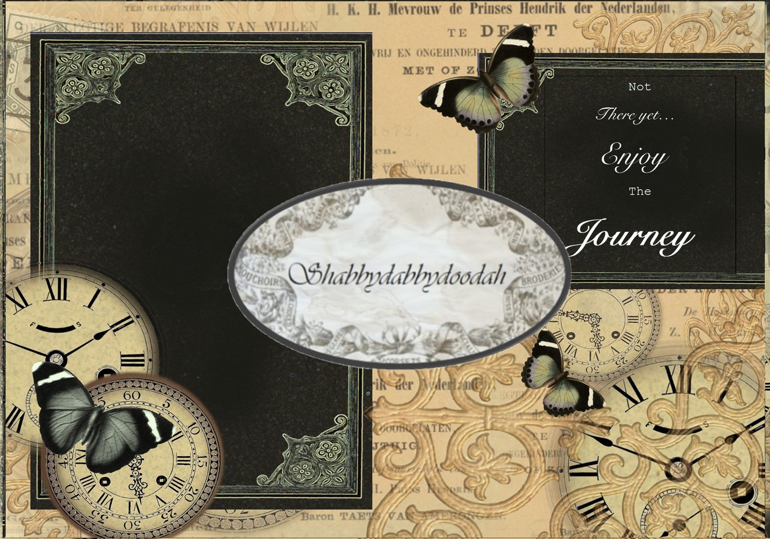 14 Pg TIME TRAVELLER Vintage Themed Collage Digital Print - Etsy