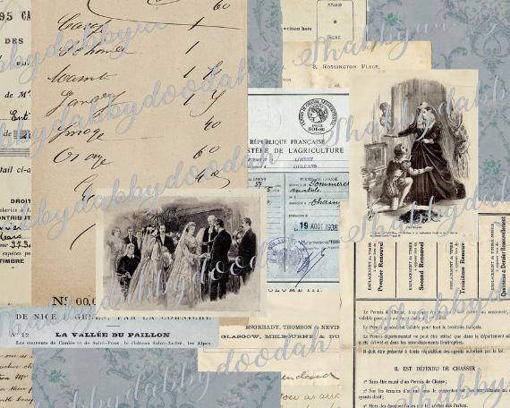 33 Pg the VINTAGE DESK COLLECTION Background Papers Victorian Themed ...