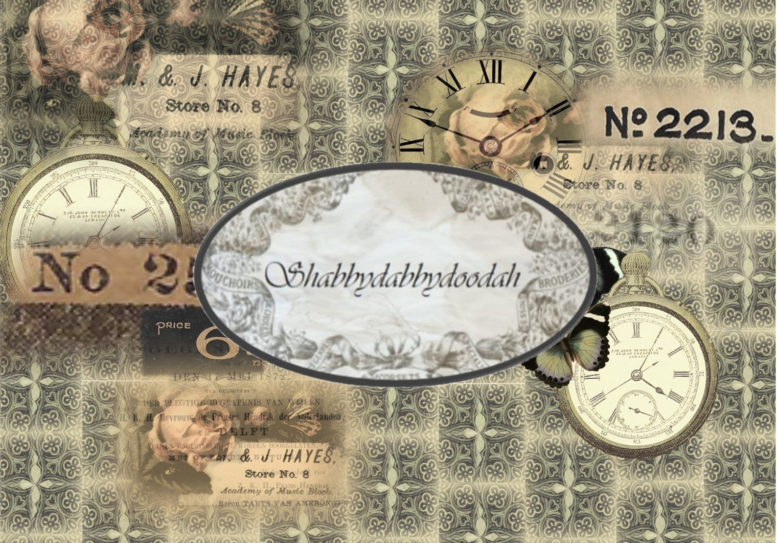 14 Pg TIME TRAVELLER Vintage Themed Collage Digital Print - Etsy