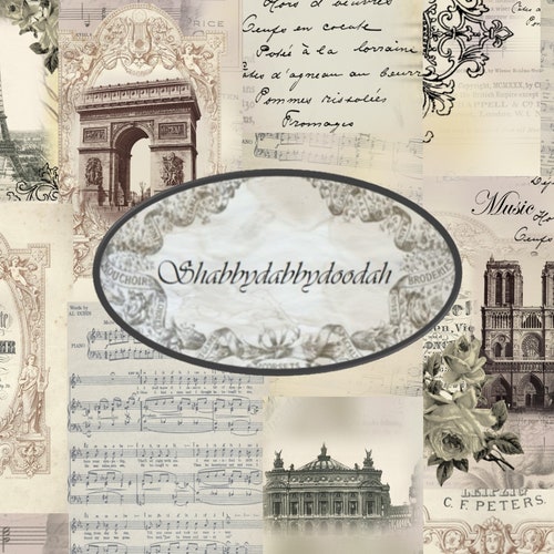 Vintage Sample Cards Digital Set Printable for Junk Journal - Etsy