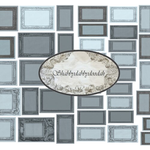 2 Pg LOVELY LABELS BLUE Set French Vintage Themed Fussy Cuts - Etsy