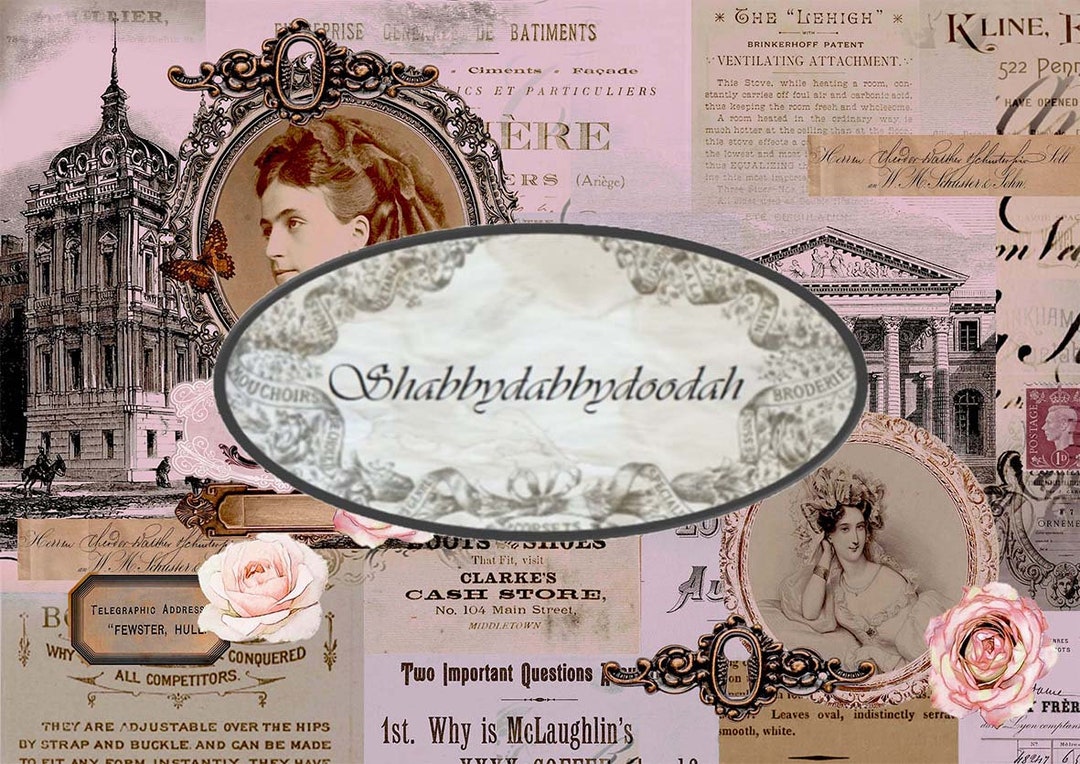 12 Pg GREAT EXPECTATIONS in Rich Coloured Vintage Papers & Floral ...