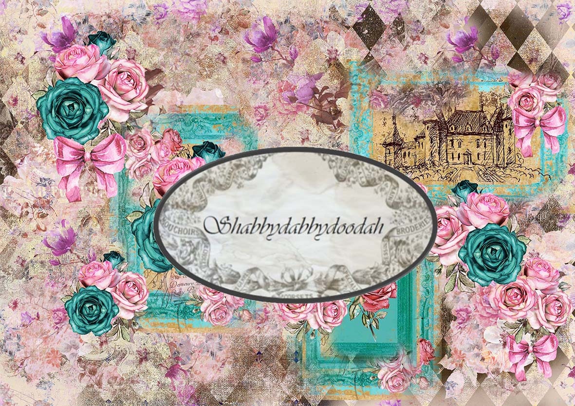 Vintage Turquoise FLORAL Labels Notecards With BG Pages 3pg | Etsy