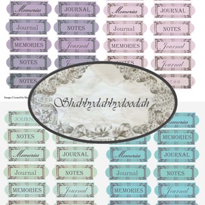 BOOKPLATES 11 Pg Coloured Style Set Themed Fussy Cuts Set of Framed ...