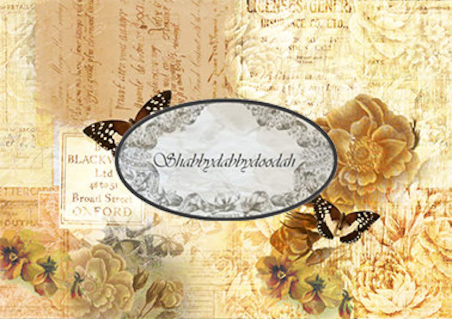 10 Pg BIRDS BEES & BUTTERFLIES in Brown Vintage - Etsy