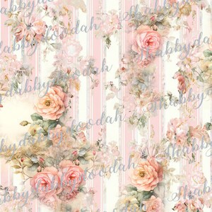 32 Pg the PINK ROSES COLLECTION Beautiful Background Pages Themed ...