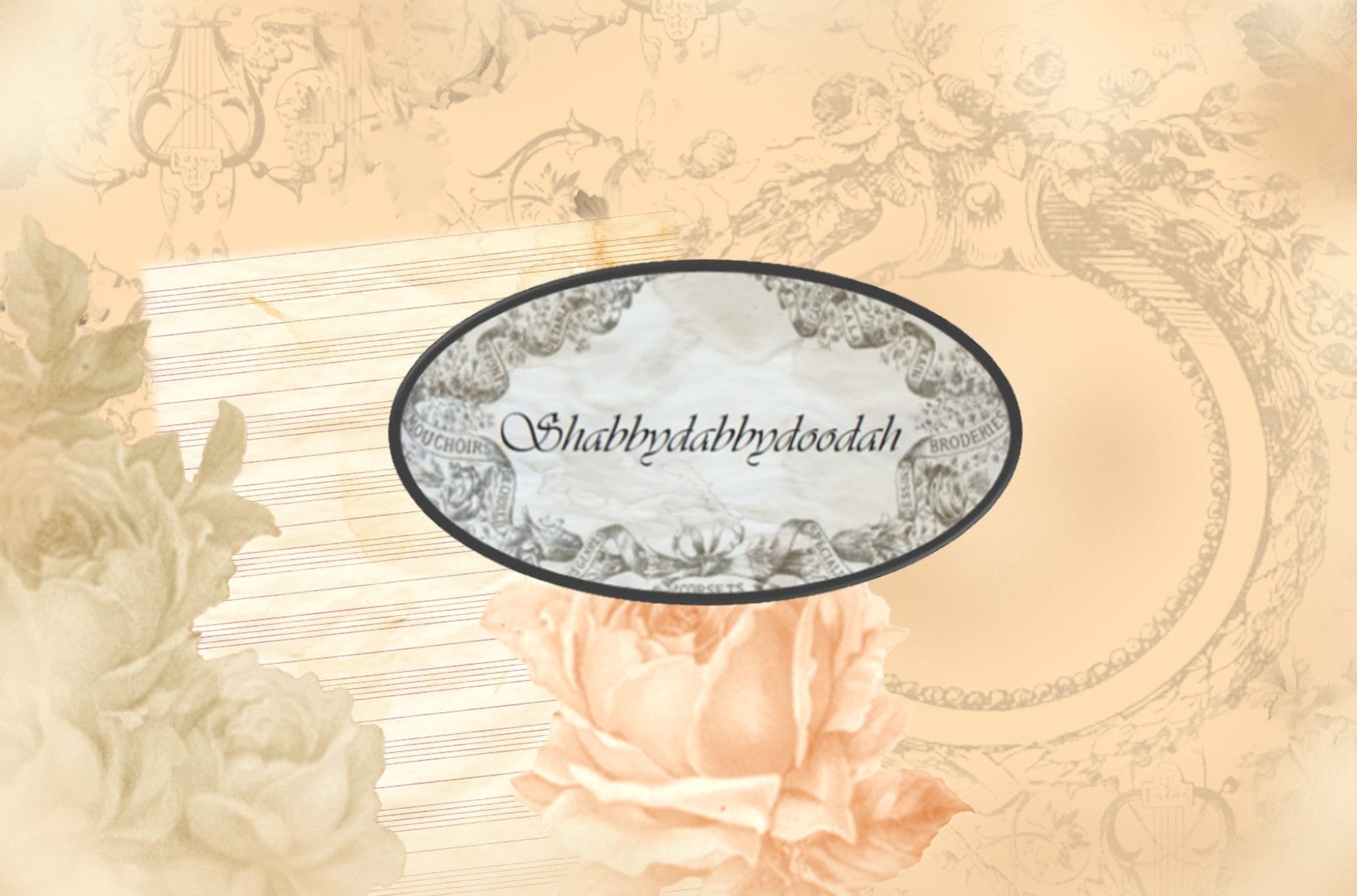 11 X Background Pages ELEGANT BEAUTY Peach Vintage Apricot Coloured ...