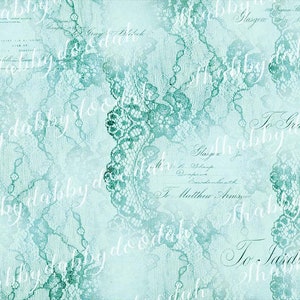 25 Pg the MUTED BLUE_GREEN LACE Collection Beautiful Background Pages ...