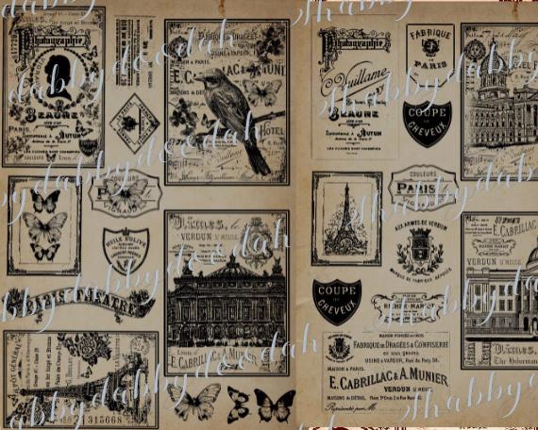 CORE JUNK JOURNAL Brown Paper Pack Digital Download | Mix & Match ...