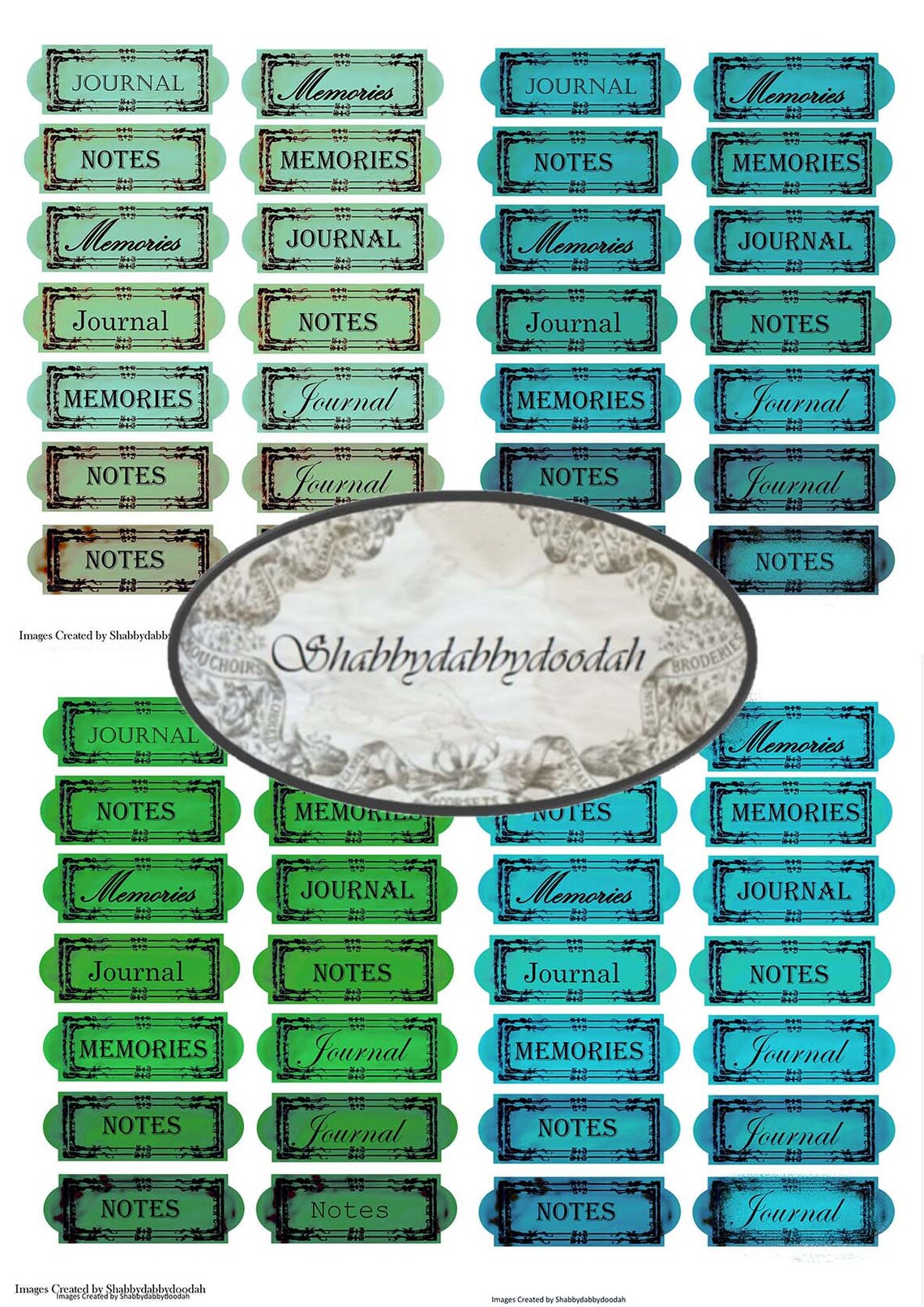 BOOKPLATES 11 Pg Coloured Style Set Themed Fussy Cuts Set of | Etsy