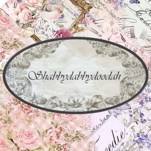 21 Pg the SHABBY CHIC COLLECTION Beautiful Background Pages Themed ...