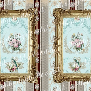 33 Pg the REGENCY ERA Collection Beautiful Background Pages Themed ...