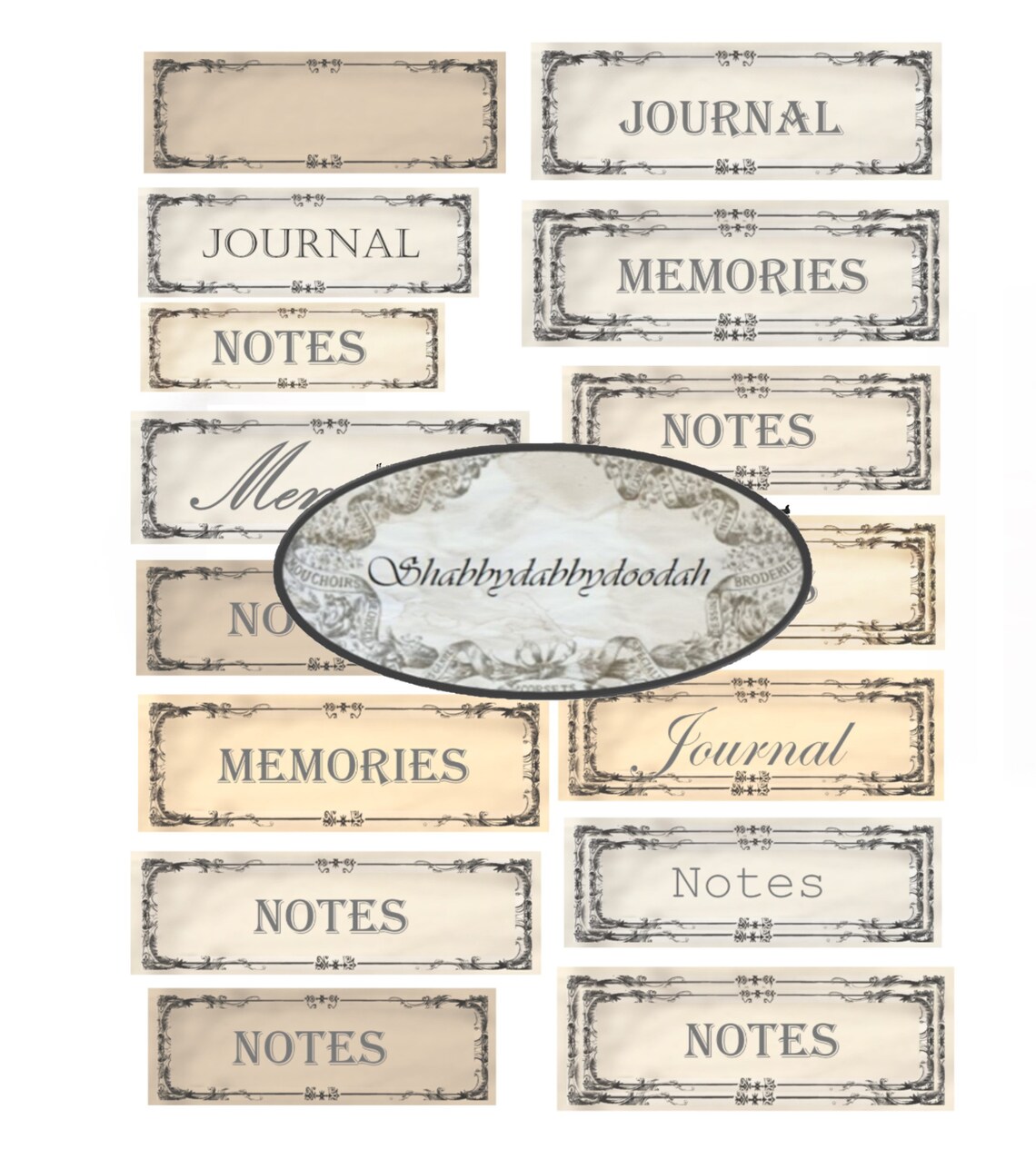 BOOKPLATES 5 Pg Vintage Style Set Themed Fussy Cuts Set of - Etsy