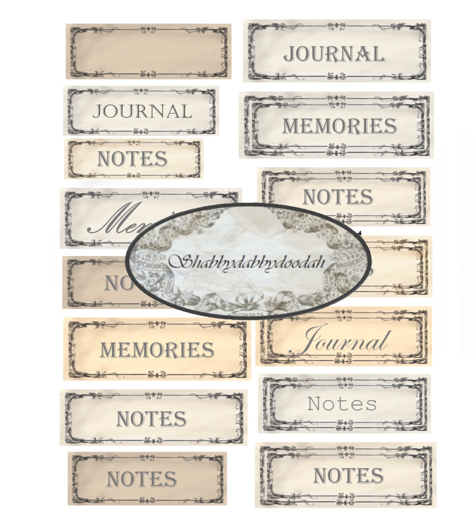 BOOKPLATES 5 Pg Vintage Style Set Themed Fussy Cuts Set of - Etsy