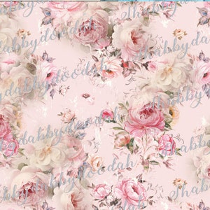 32 Pg the PINK ROSES COLLECTION Beautiful Background Pages Themed ...