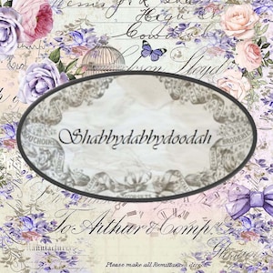 21 Pg the SHABBY CHIC COLLECTION Beautiful Background Pages Themed ...