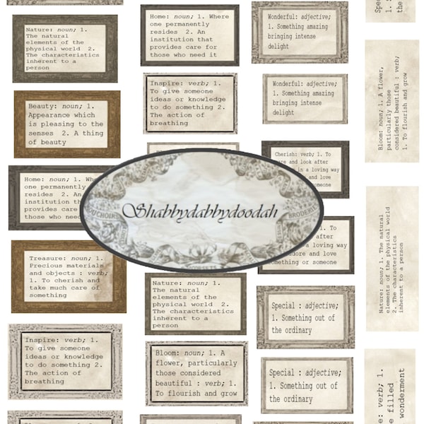 Dictionary Font - Etsy