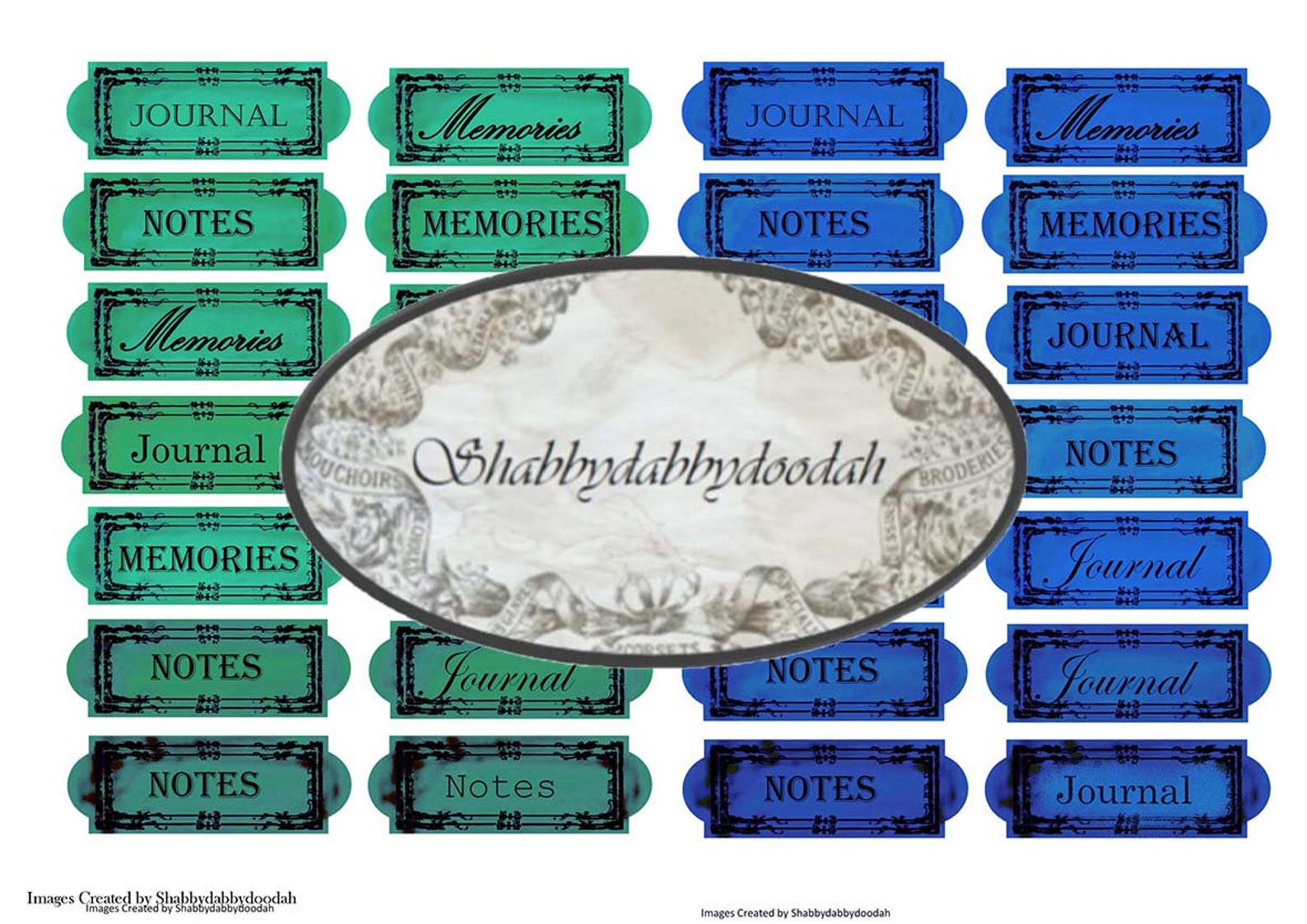 BOOKPLATES 11 Pg Coloured Style Set Themed Fussy Cuts Set of | Etsy