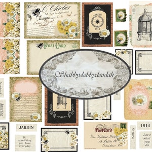 The BEES KNEES 25 Page Junk Journal Printable Kit Vintage Images ...