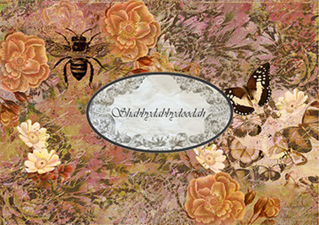 10 Pg BIRDS BEES & BUTTERFLIES in Brown Vintage Butterflies/nature ...