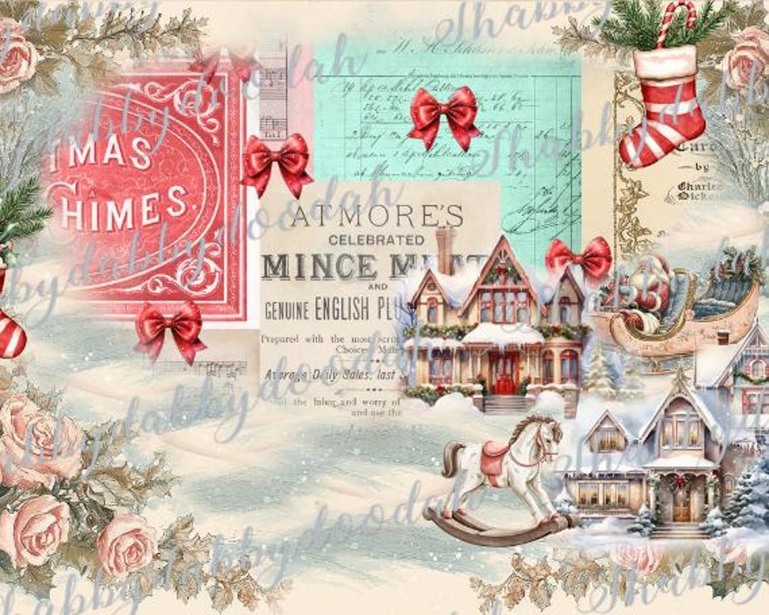 NUTCRACKER VALLEY CHRISTMAS 33 Pg Vintage Themed Digital Print ...