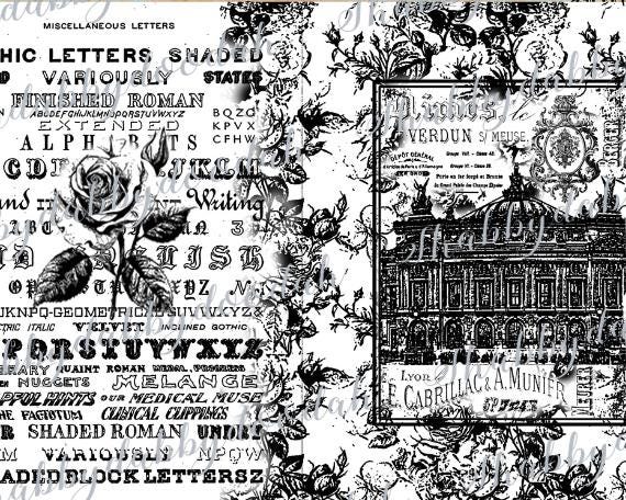 CORE JUNK JOURNAL Stamped Effect for Coffee Dying Paper Pack Digital ...