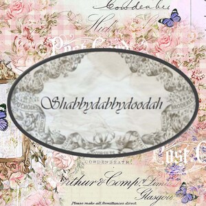 21 Pg the SHABBY CHIC COLLECTION Beautiful Background Pages Themed ...