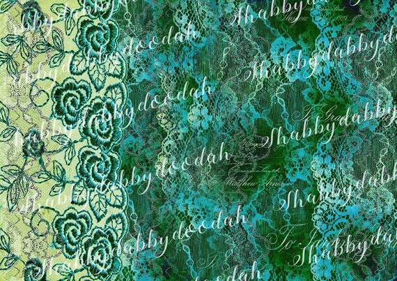 Green Lace Background