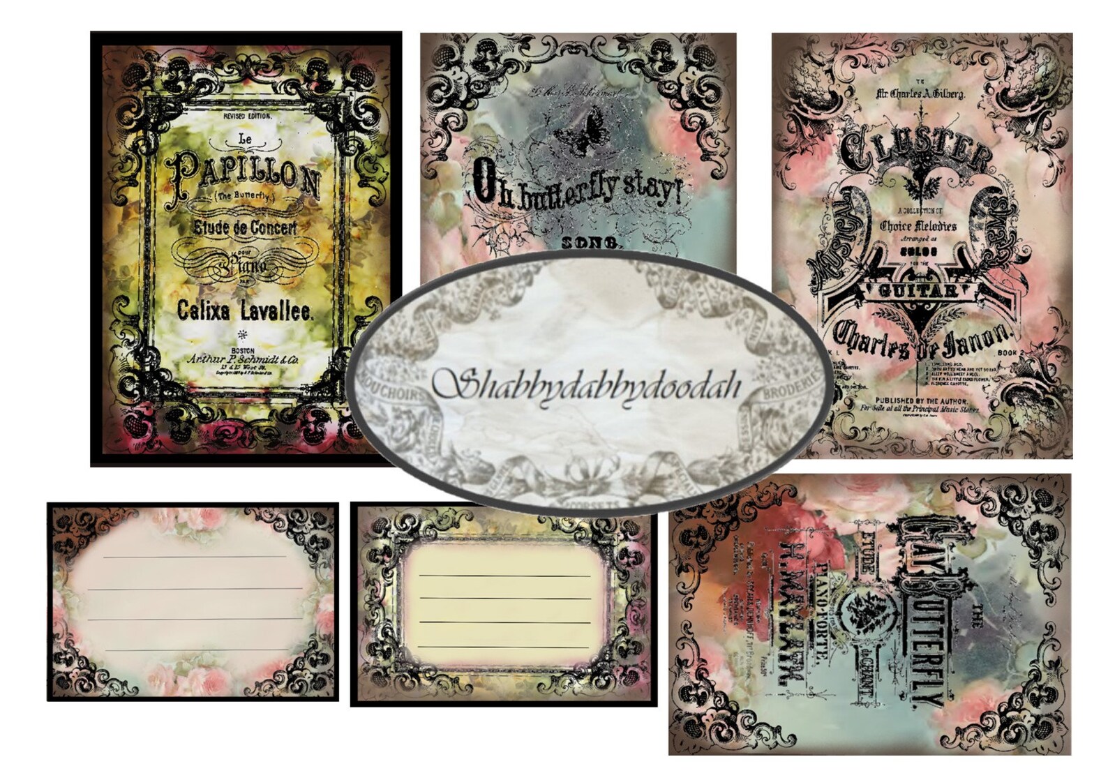 Vintage VICTORIAN FLORAL Notecards With Envelope 3pg - Etsy