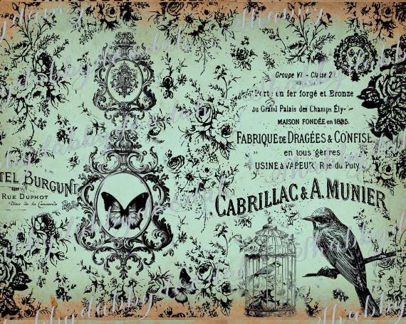CORE JUNK JOURNAL Sage Paper Pack Digital Download | Mix & Match ...