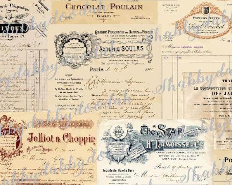 30 Pg the VINTAGE DOCUMENTS 3 Collection Vintage Background Pages ...