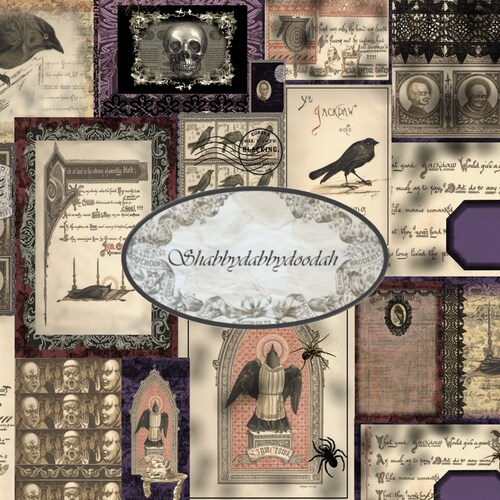 Printable Digital Paper Collection for Scrapbooking Junk Journal Paper ...