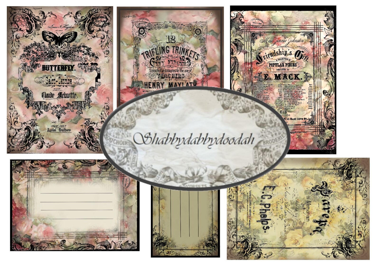 Vintage VICTORIAN FLORAL Notecards With Envelope 3pg - Etsy