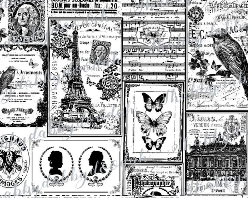 CORE JUNK JOURNAL Stamped Effect for Coffee Dying Paper Pack Digital ...