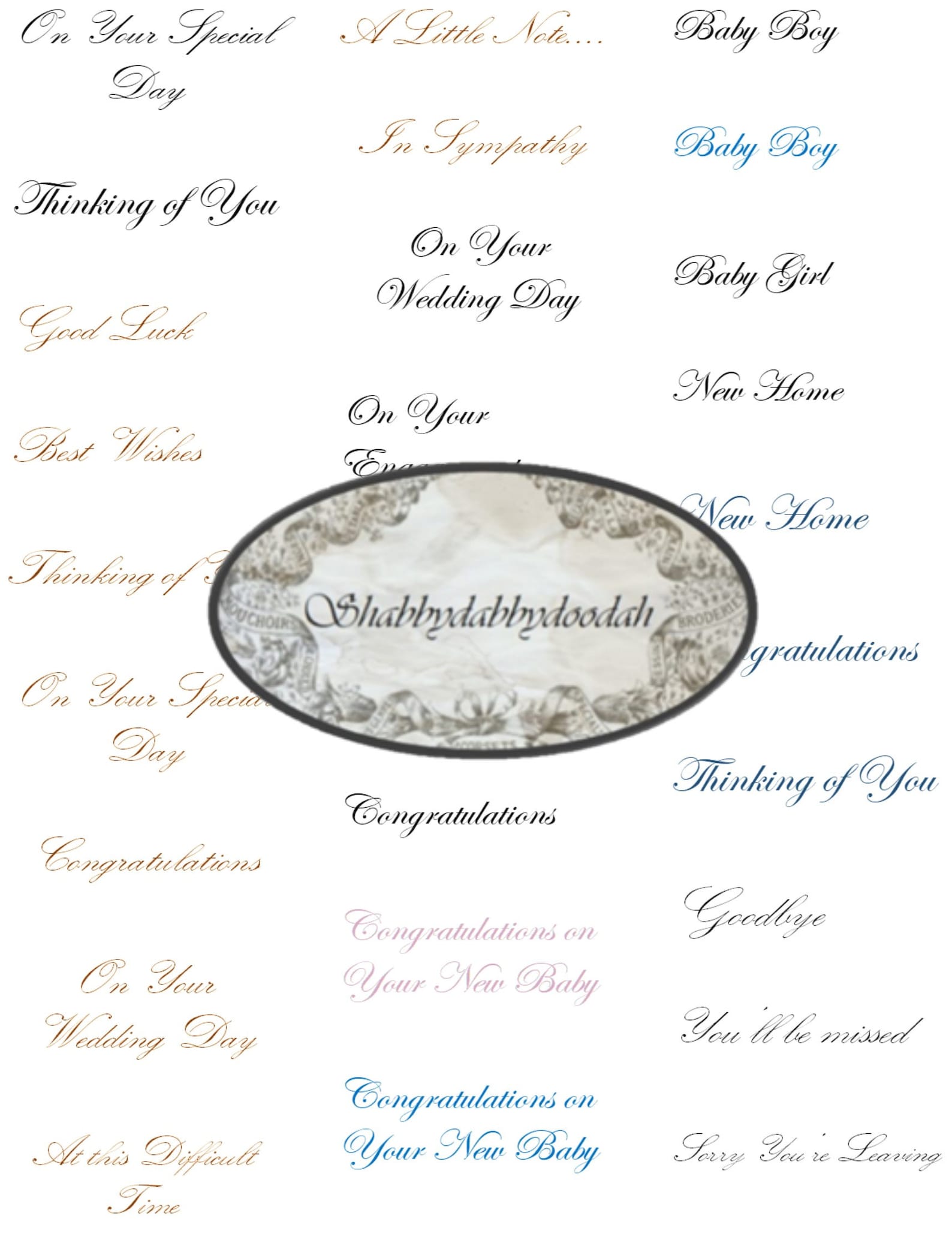 Card Making Happy Birthday & Other Sentiments Themed Set of | Etsy