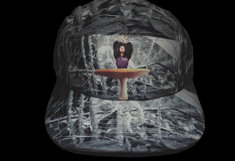 Shroom 5 Panel Hat Indigo Hat - Etsy